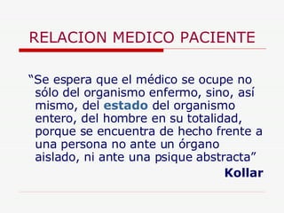 Relacion Medico Paciente | PPT