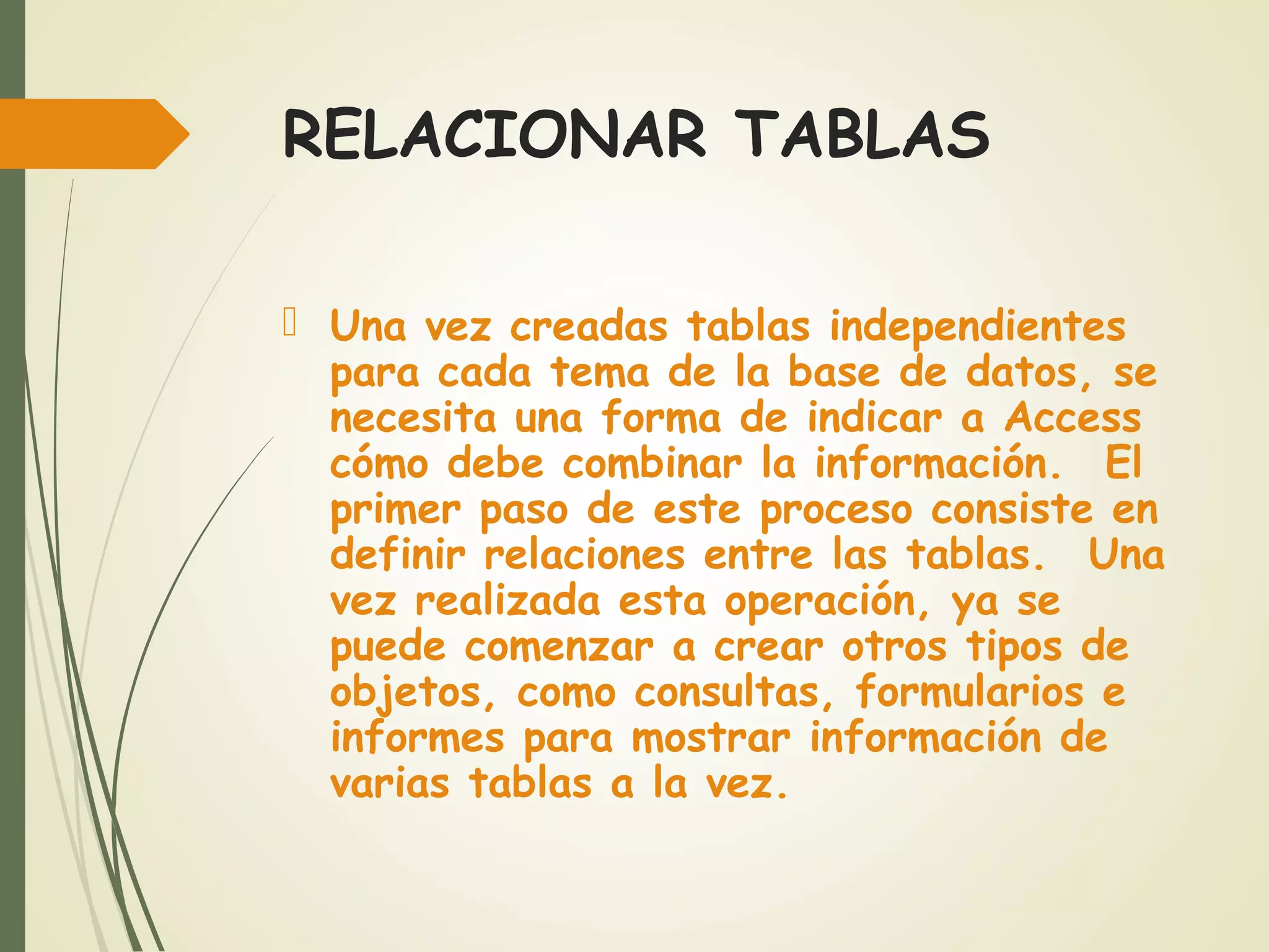 Relacionar tablas en SQL | PPT