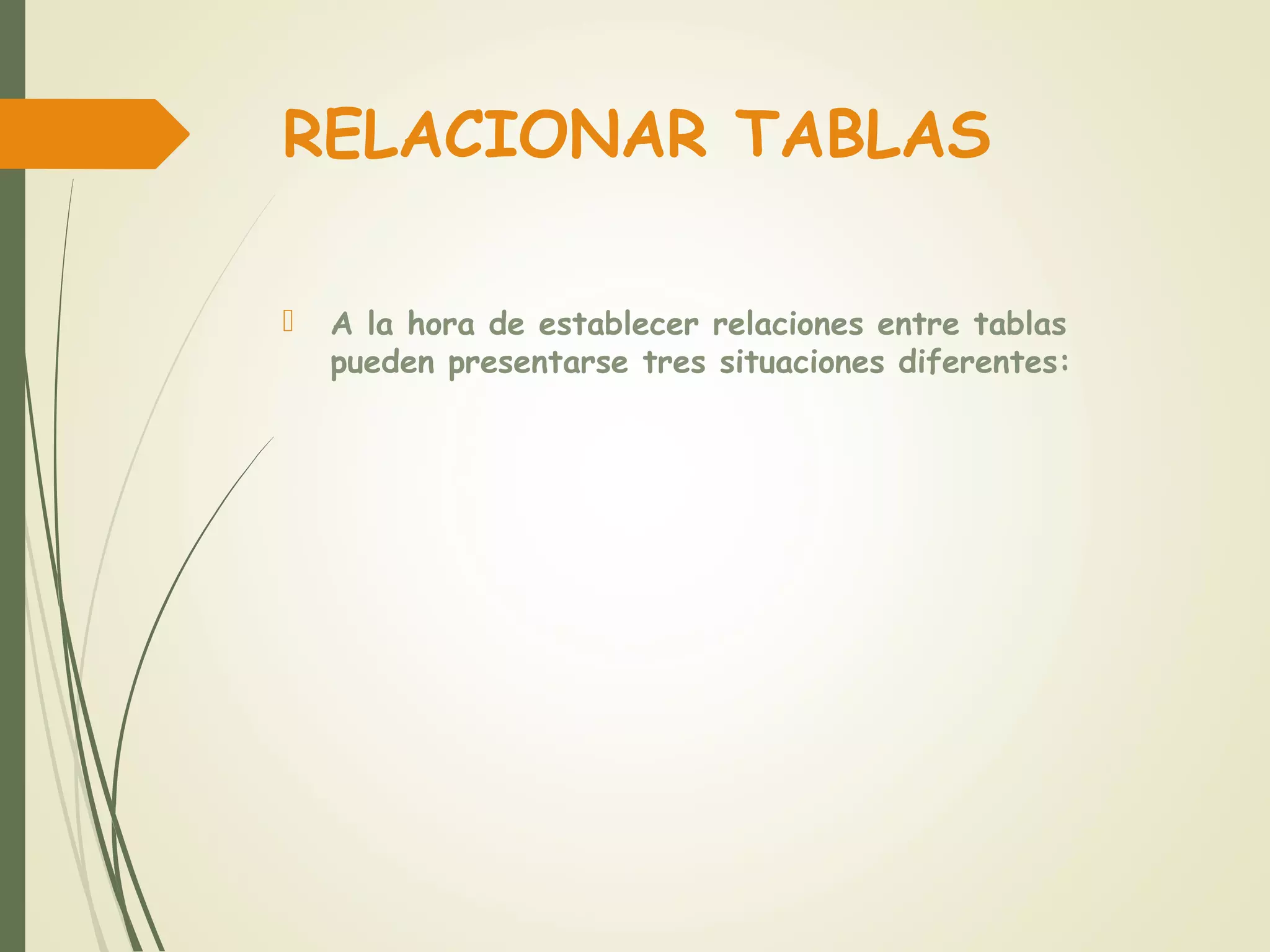 Relacionar tablas en SQL | PPT