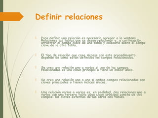 Relacionar tablas en SQL | PPT
