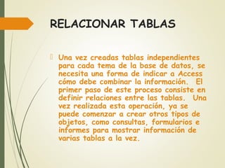Relacionar tablas en SQL | PPT