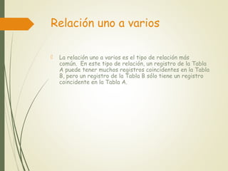 Relacionar tablas en SQL | PPT