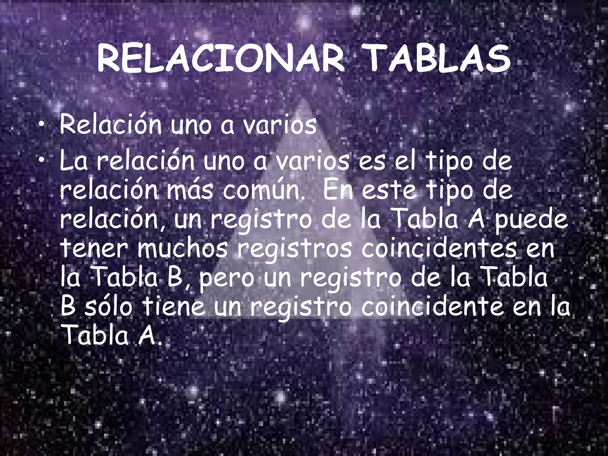 Relacionar tablas de bases de datos | PPT