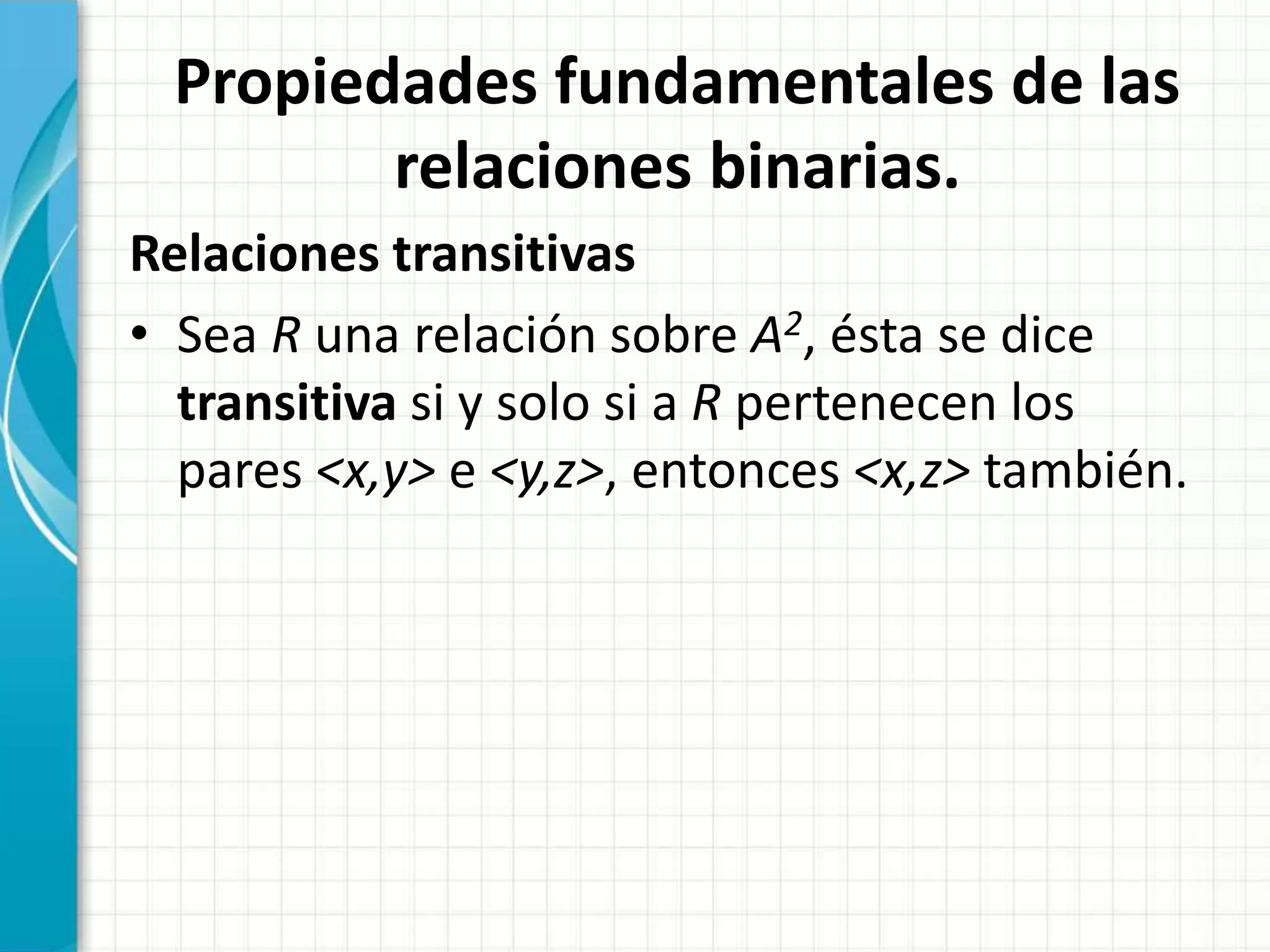 Relaciones binarias | PPTX
