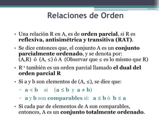 Relaciones de Orden y Equivalencia_UFT | PPT