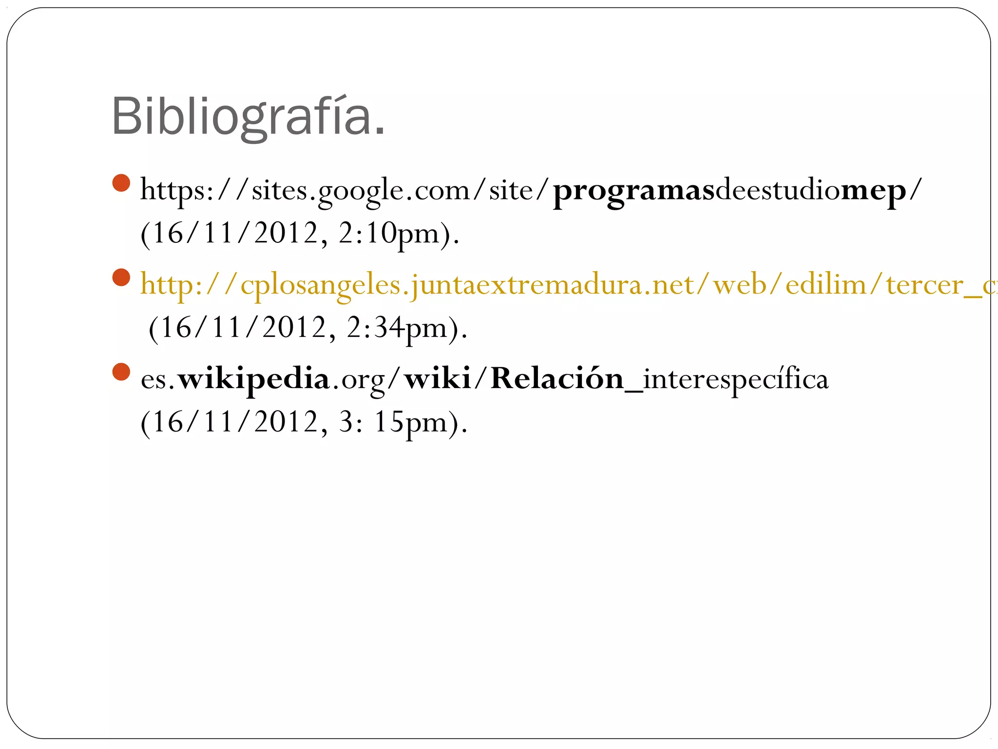 Relaciones de los seres vivos | PPT