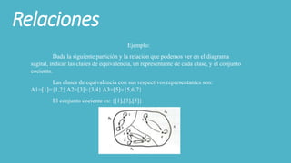 Relaciones de orden y de equivalencia | PPTX