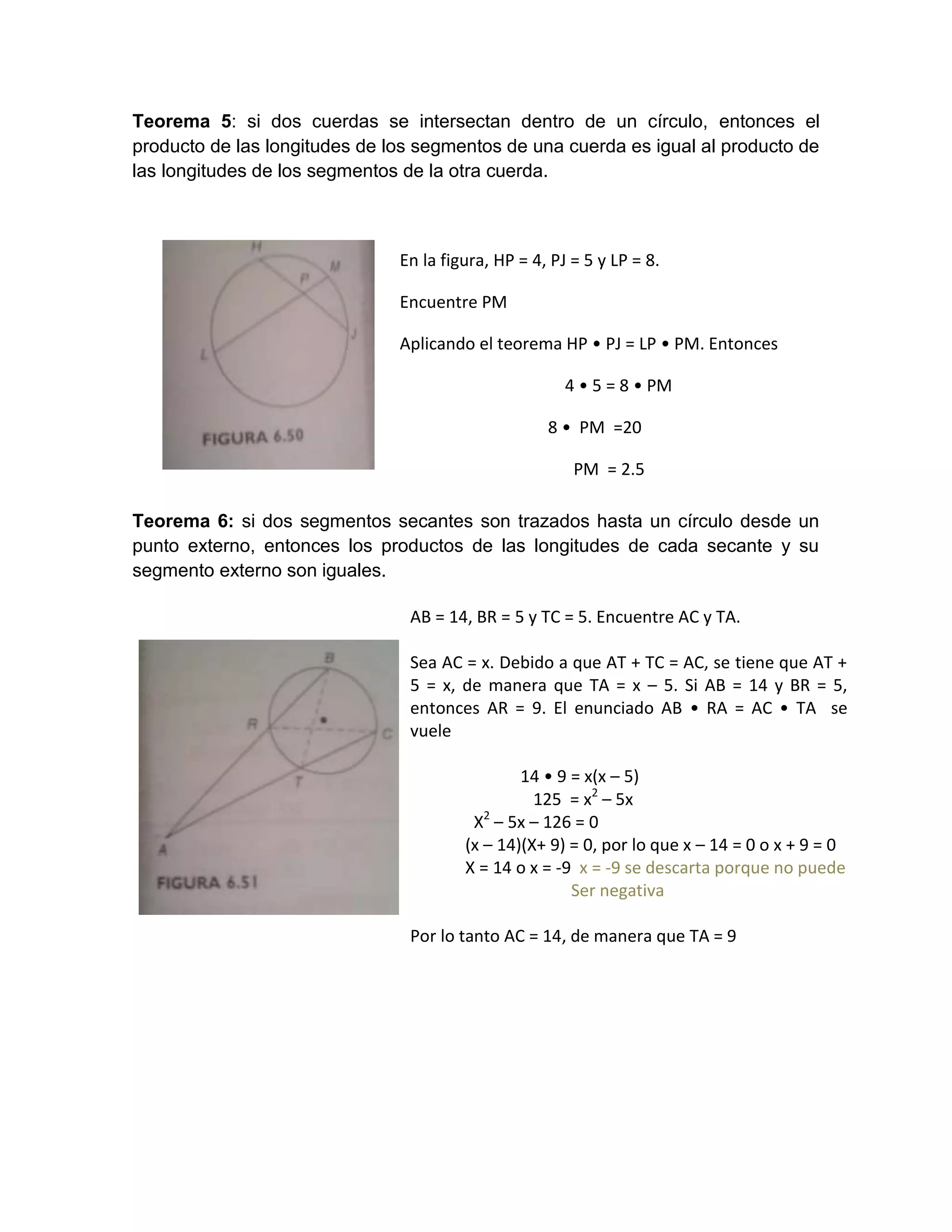 Relaciones de recta y segmento en el círculo | DOCX | Geography | Science