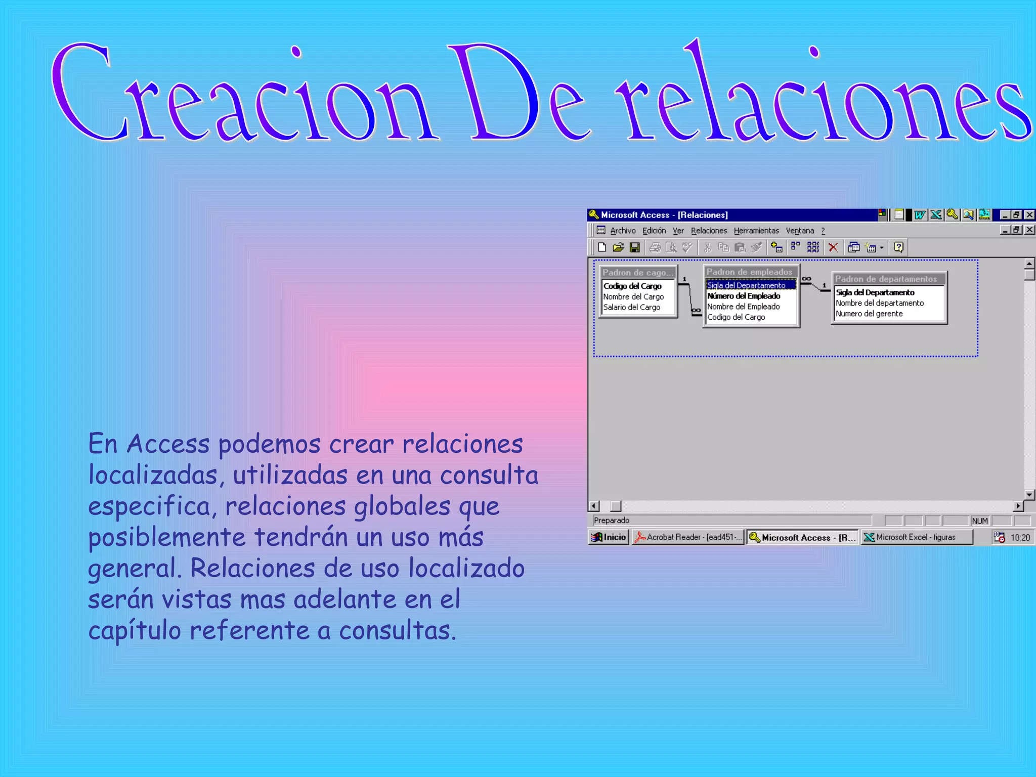 Relaciones de tablas | PPT