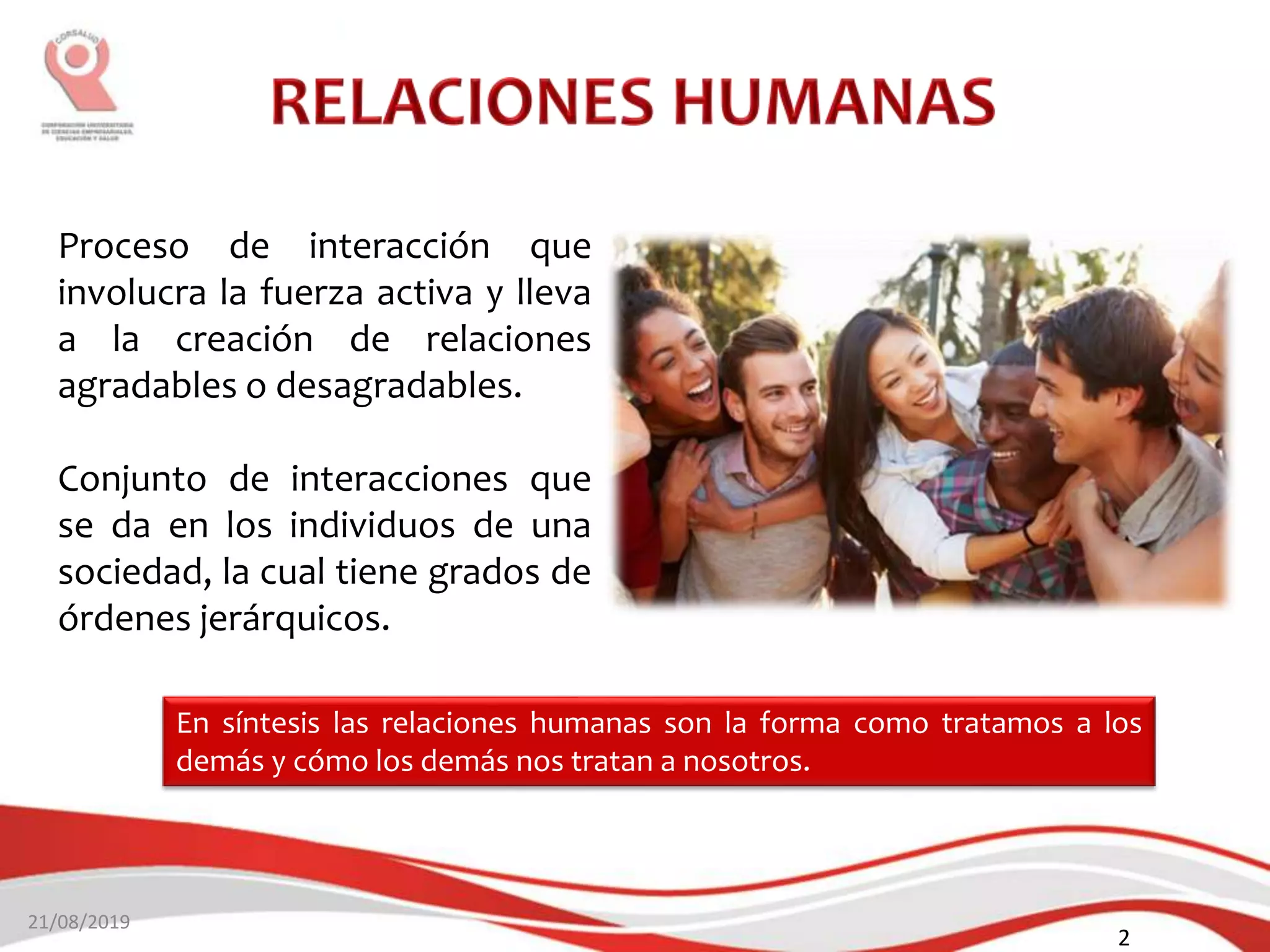 Relaciones humanas, importancia y objetivos | PPT