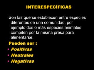 Relaciones interespecificas | PPT