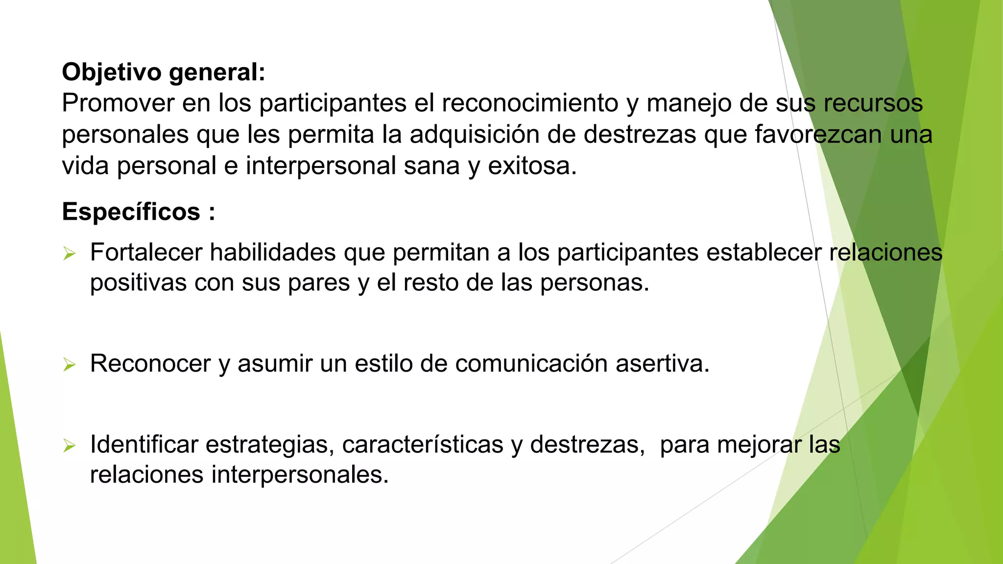 Relaciones interpersonales | PPT