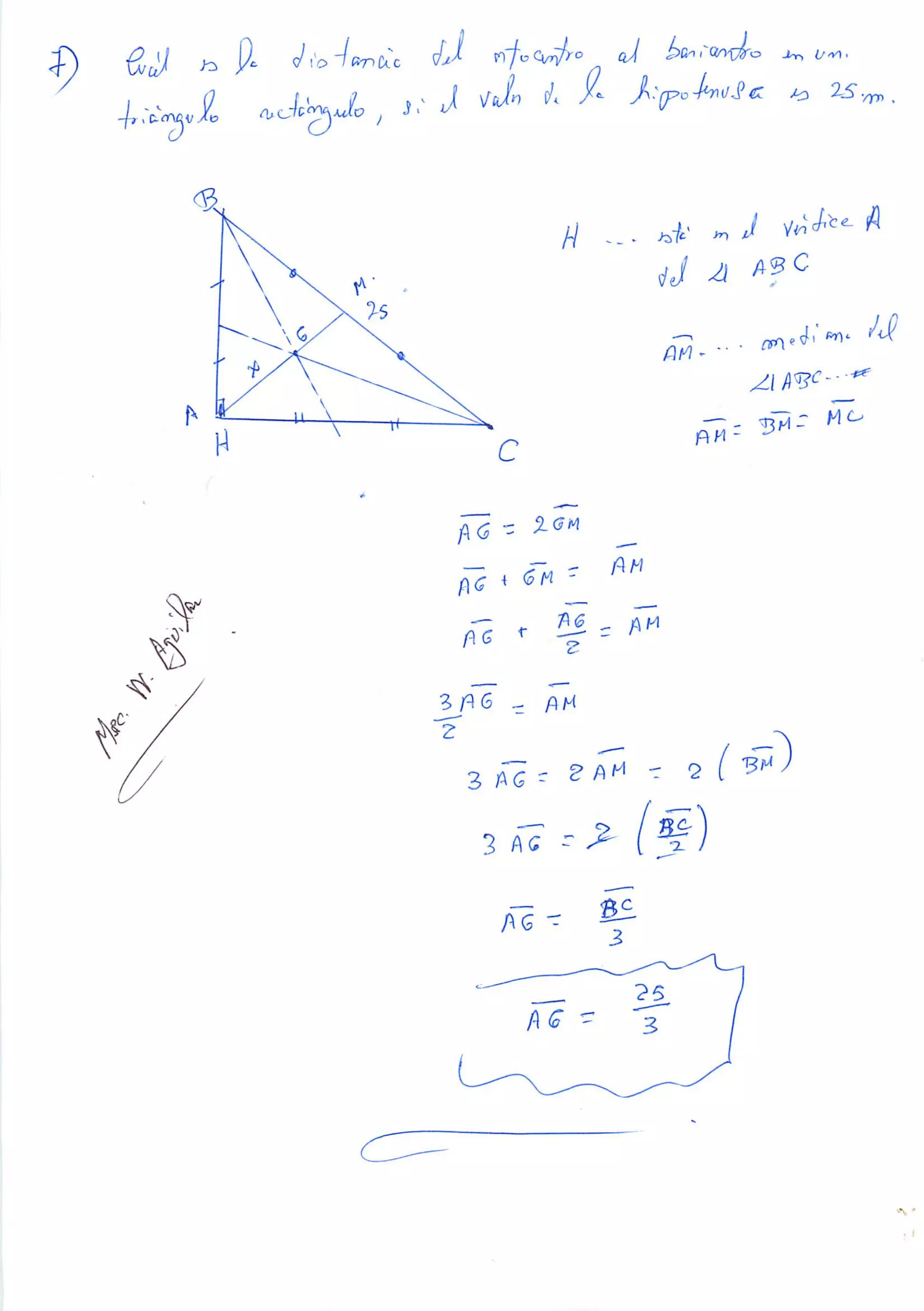 Relaciones metricas triangulos | PDF