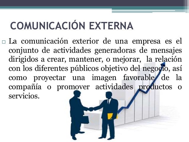 Concepto de comunicación interna y externa