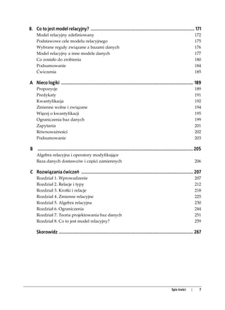 Relacyjne bazy danych dla praktyków | PDF | Databases | Computer Software and Applications