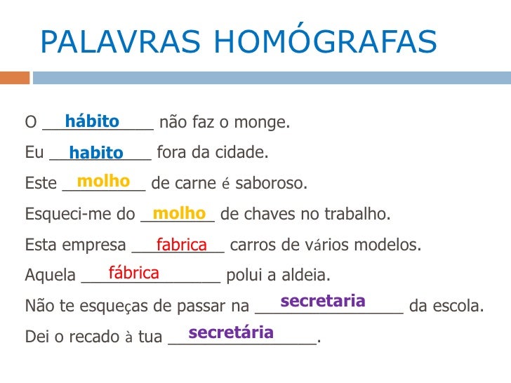 Relações entre as palavras