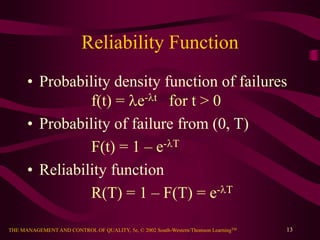 relaibility engineering slides for reference | PPT