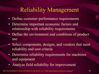relaibility engineering slides for reference | PPT