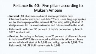 Relaince jio | PPTX