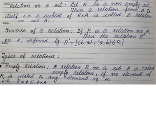 Formula for Relation and function part 1 | PPT