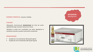 Relajantes musculares | PPTX