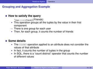 Relational Algebra and MapReduce | PDF