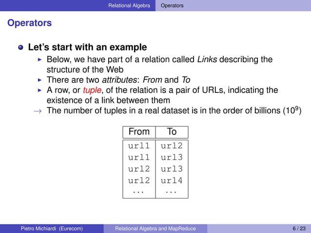 Relational Algebra and MapReduce | PDF | Databases | Computer Software and Applications
