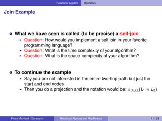 Relational Algebra and MapReduce | PPT