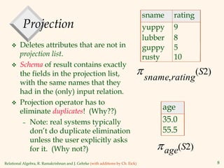 Relational Algebra | PPT
