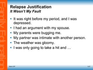 Relapse prevention 2 2 hours | PPT