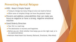 Relapse Prevention for Dual Disorders | PPTX