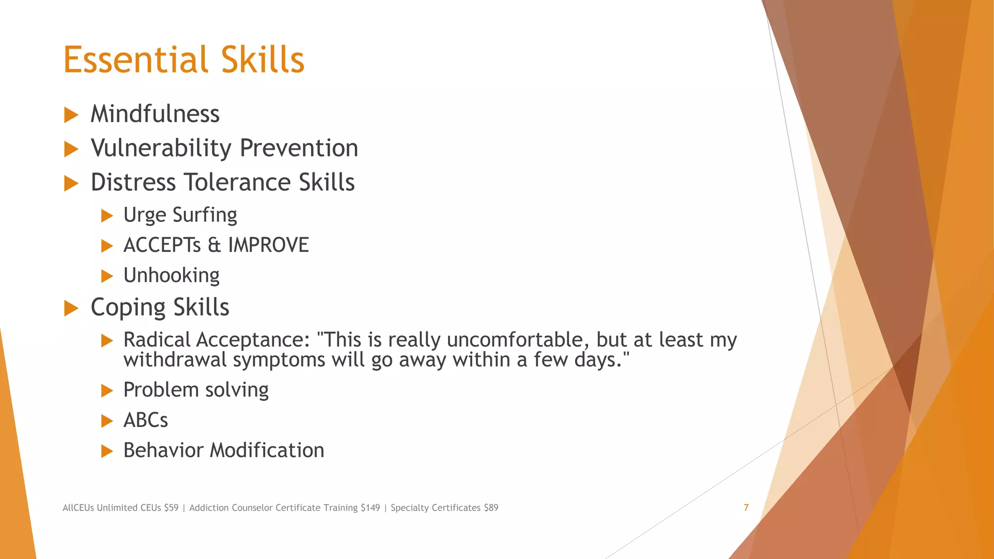 Relapse Prevention: Journey to Recovery Series | PPTX