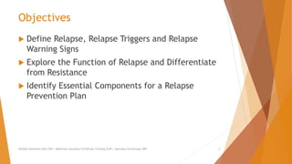 Relapse Prevention: Journey to Recovery Series | PPTX