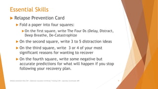 Relapse Prevention: Journey to Recovery Series | PPTX