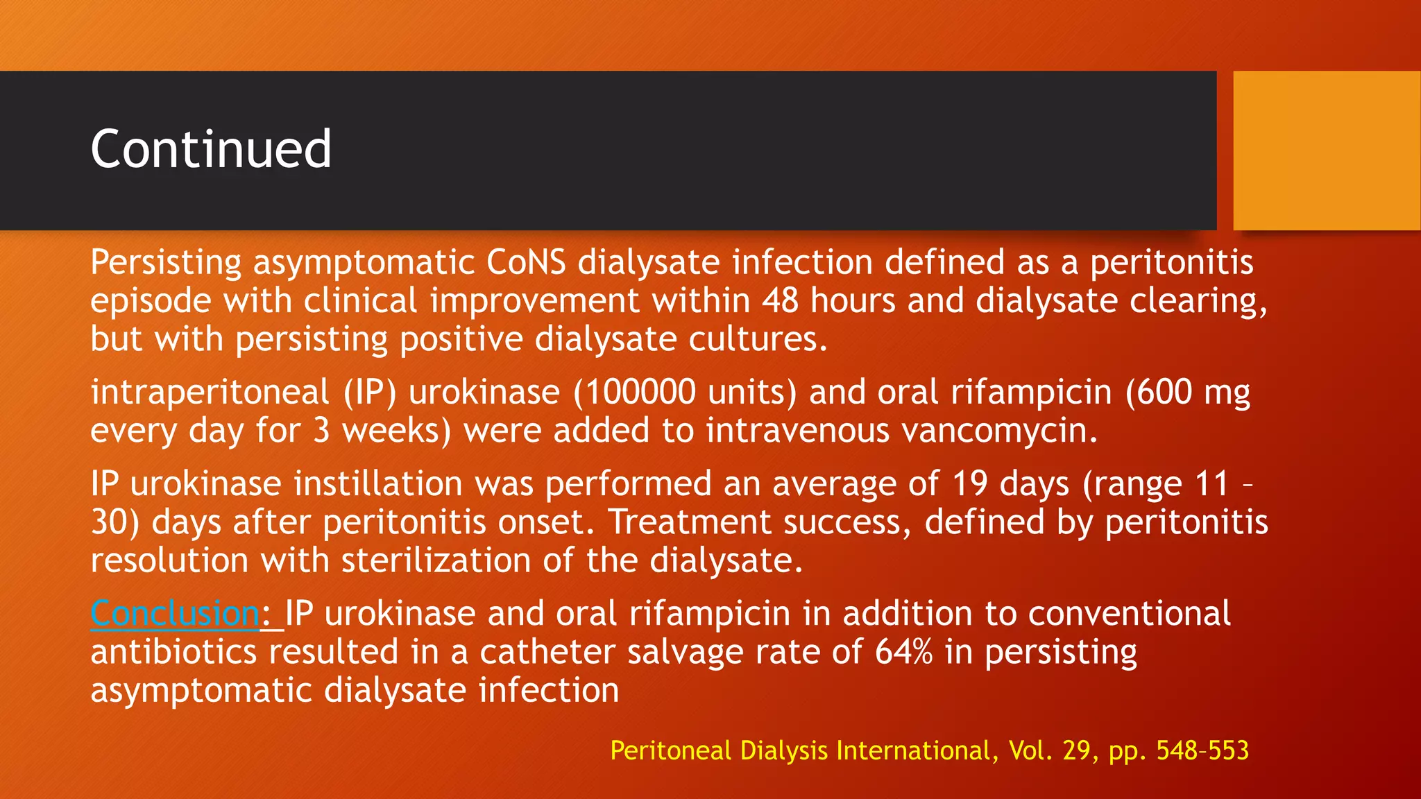 Relapsing coagulase negative staphylococcus peritonitis | PDF