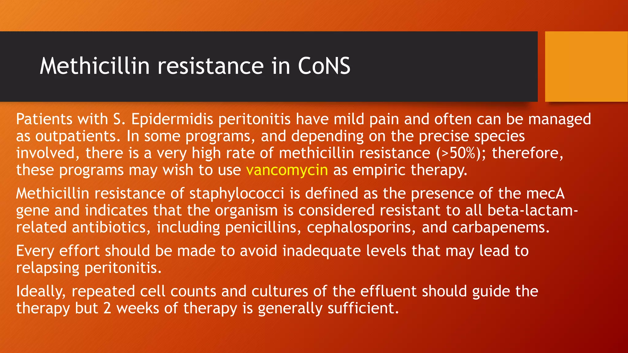 Relapsing coagulase negative staphylococcus peritonitis | PDF