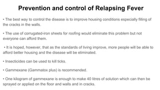 Relapsing fever notes | PPTX