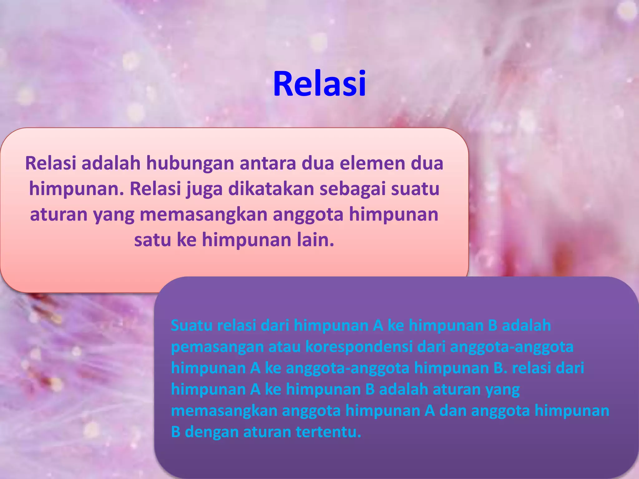 Relasi dan fungsi | PPTX