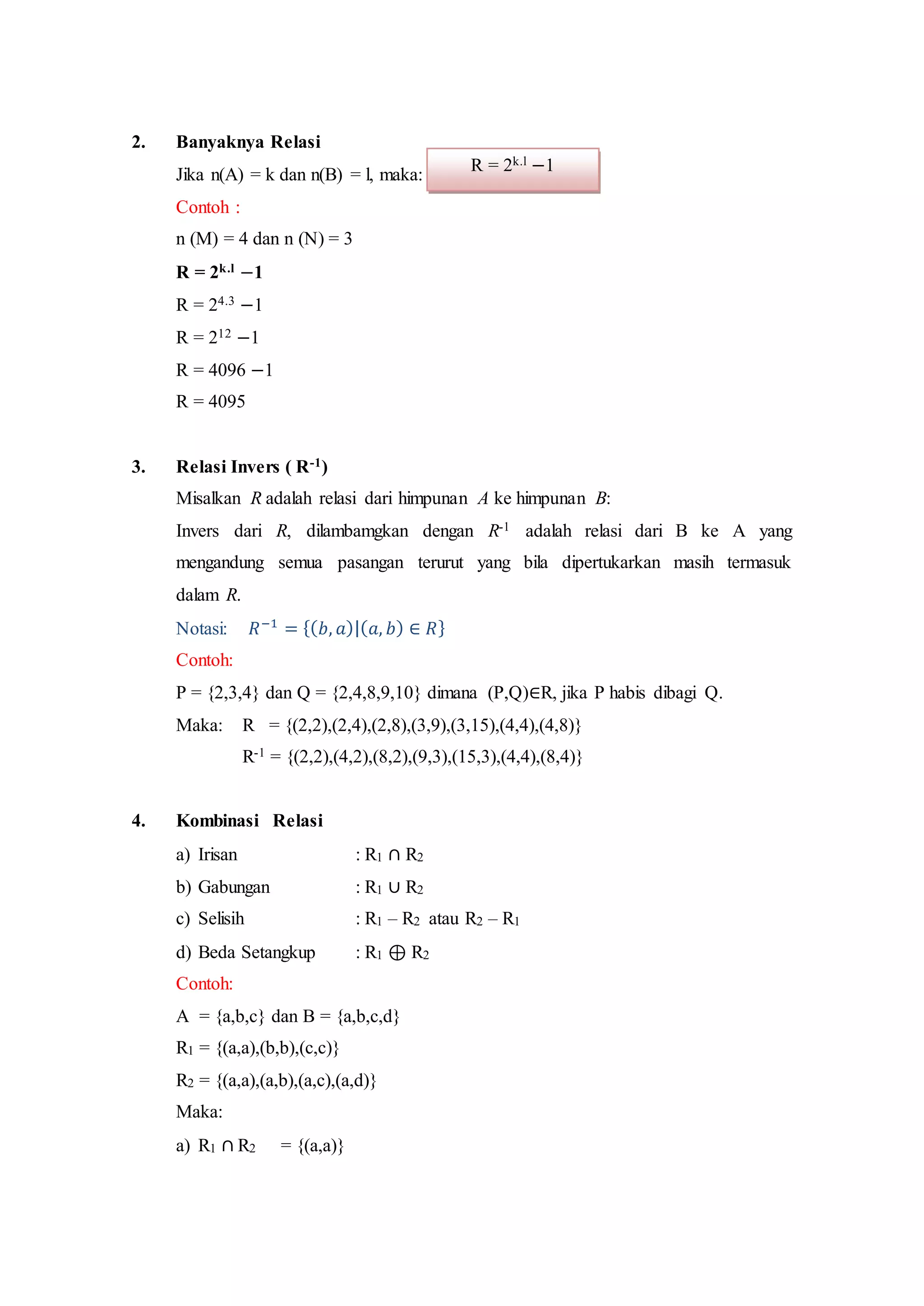 Materi Relasi dan Fungsi | PDF