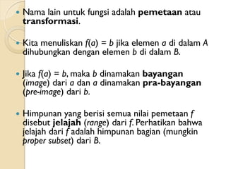 Relasi dan fungsi - matematika diskrit | PDF