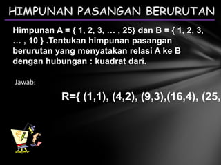 Relasi & fungsi | PPTX