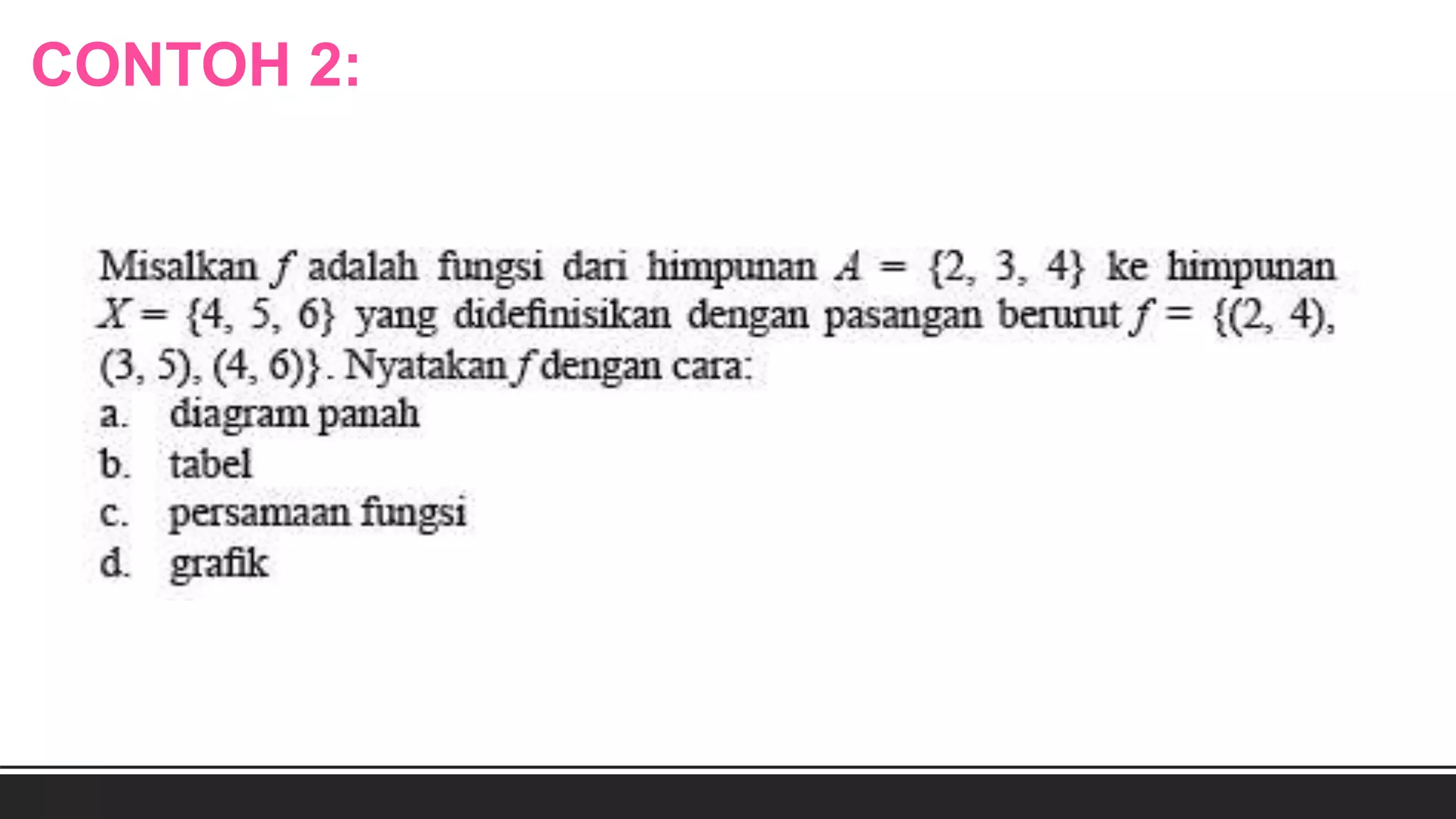 Relasi & Fungsi (Bentuk Fungsi) p-3 (compile ppt) | PPT