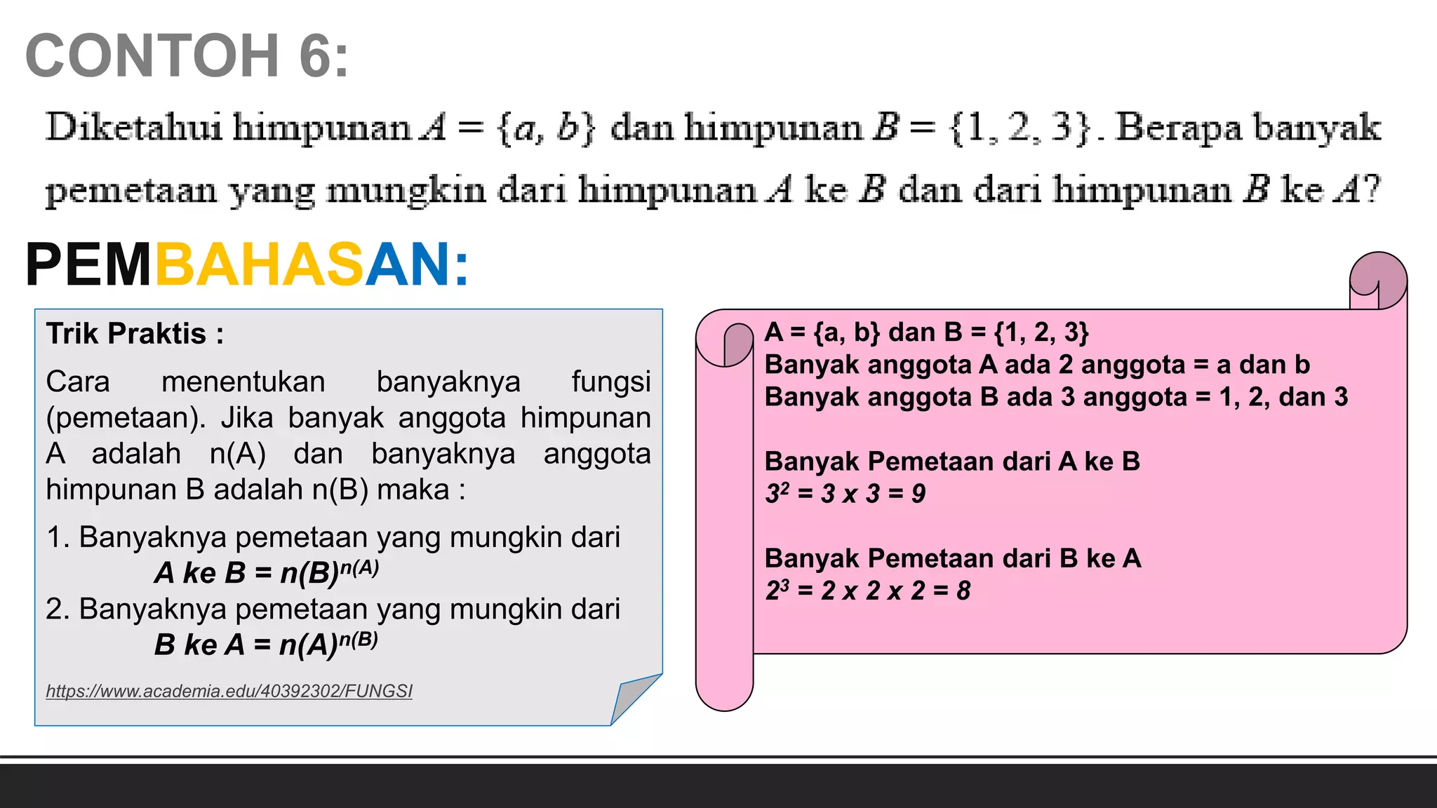 Relasi & Fungsi (Bentuk Fungsi) p-3 (compile ppt) | PPT