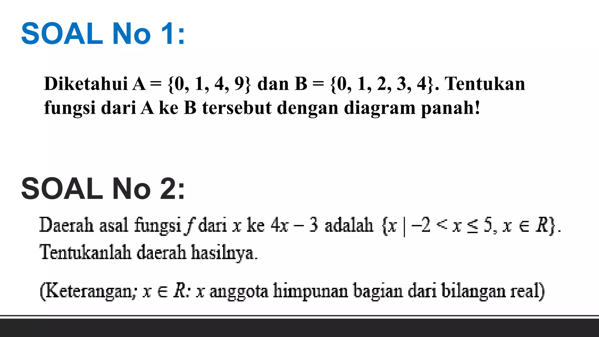 Relasi & Fungsi (Bentuk Fungsi) p-3 (compile ppt) | PPT