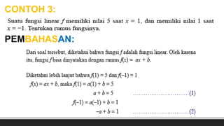Relasi & Fungsi (Bentuk Fungsi) p-3 (compile ppt) | PPT