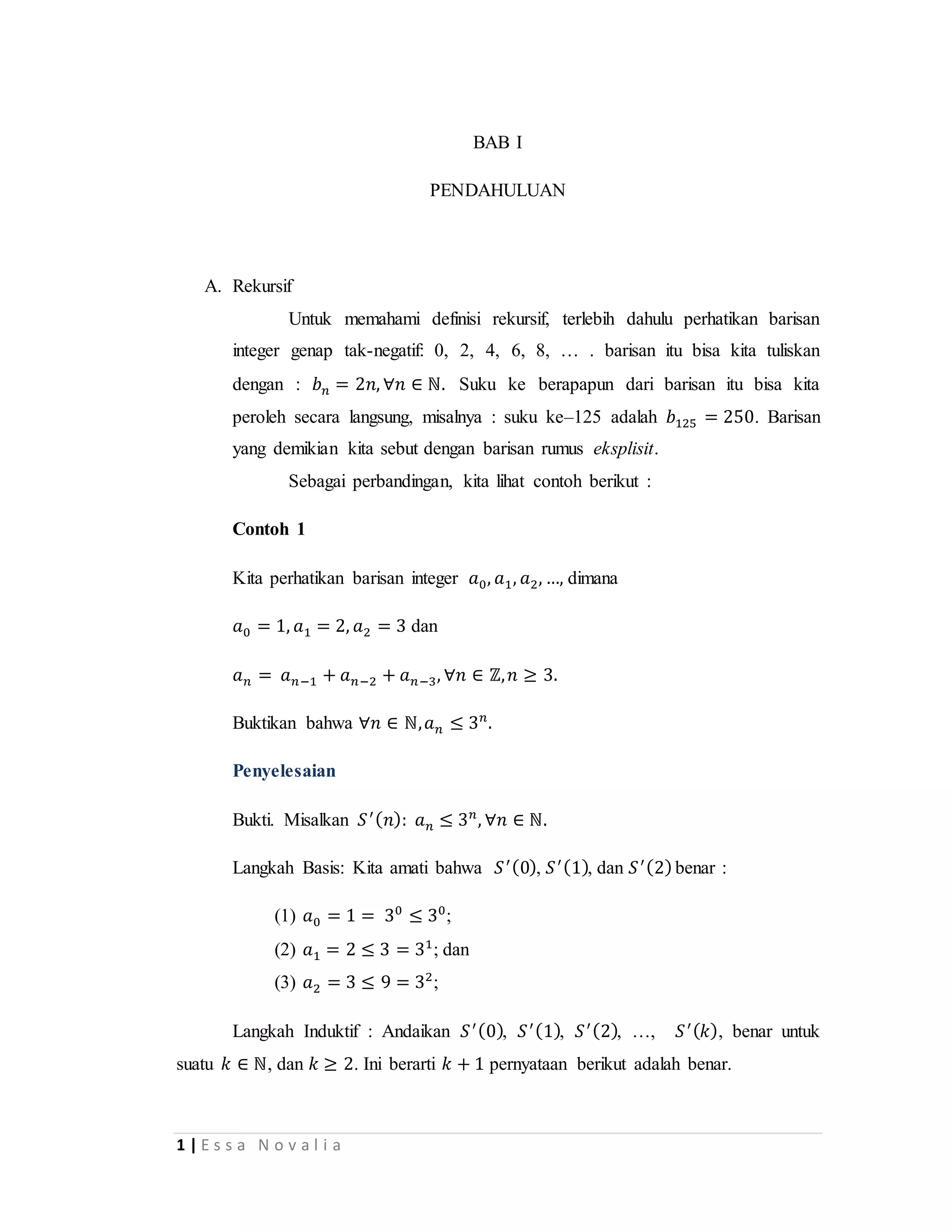 Relasi rekursif | DOCX