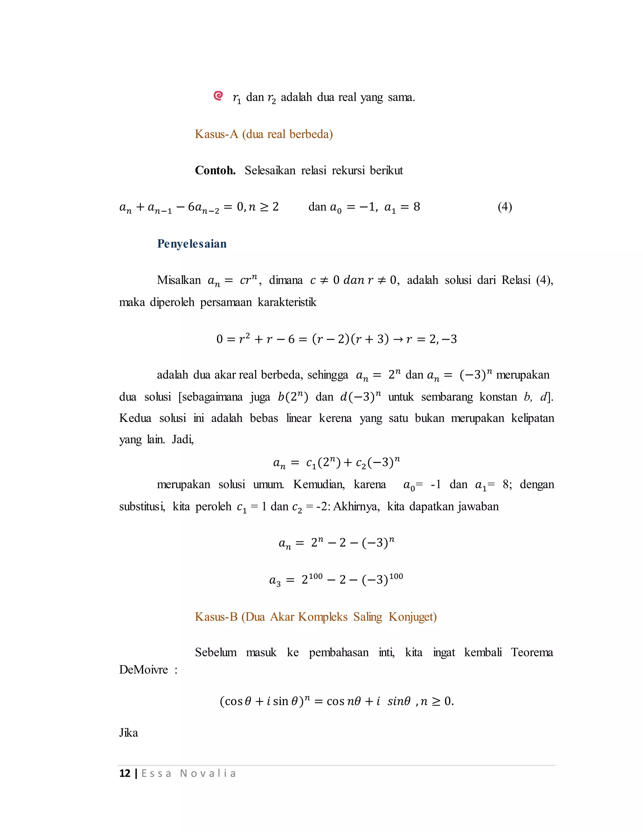 Relasi rekursif | DOCX