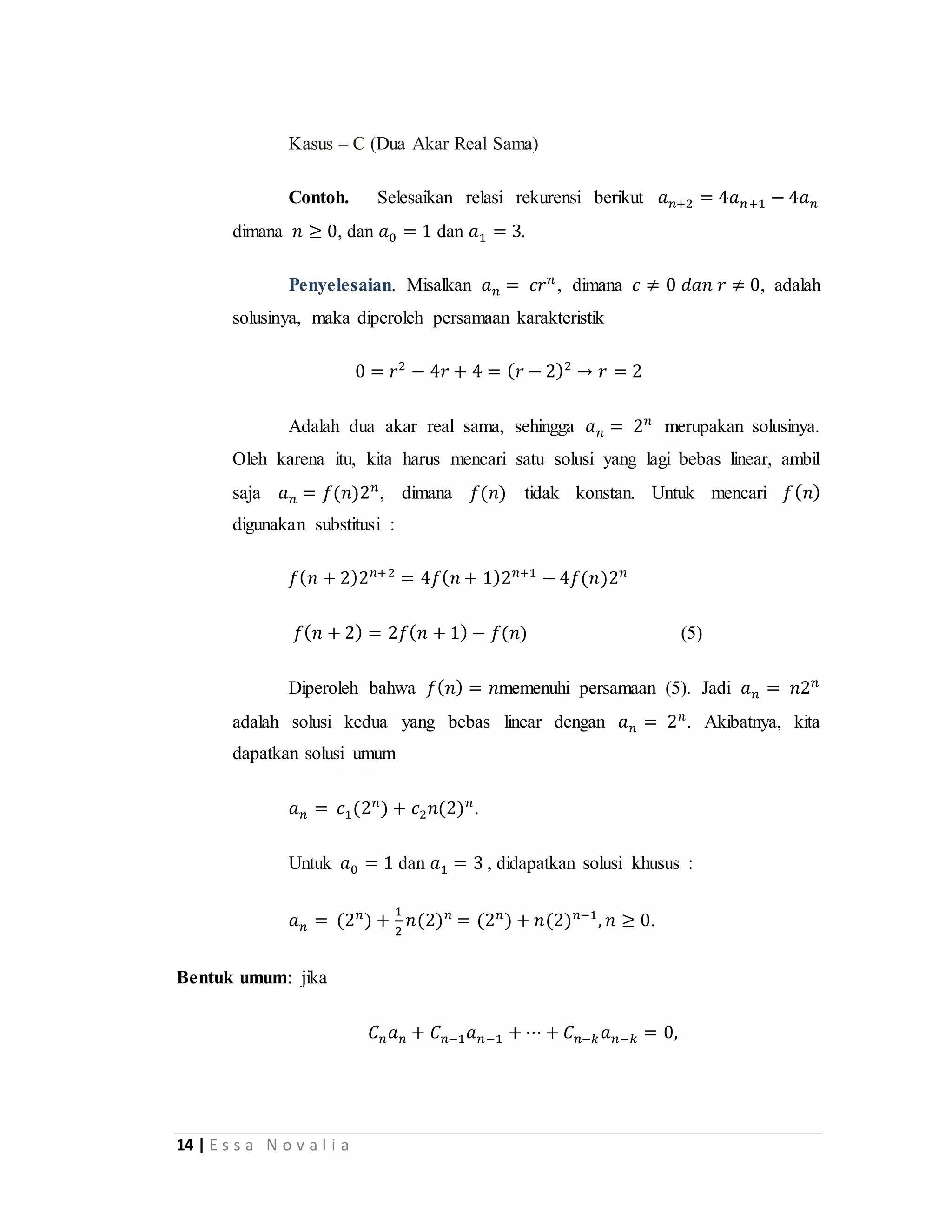 Relasi rekursif | DOCX