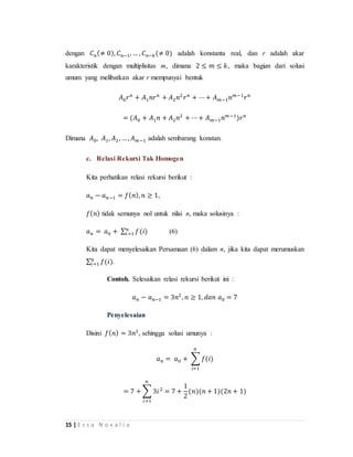 Relasi rekursif | DOCX