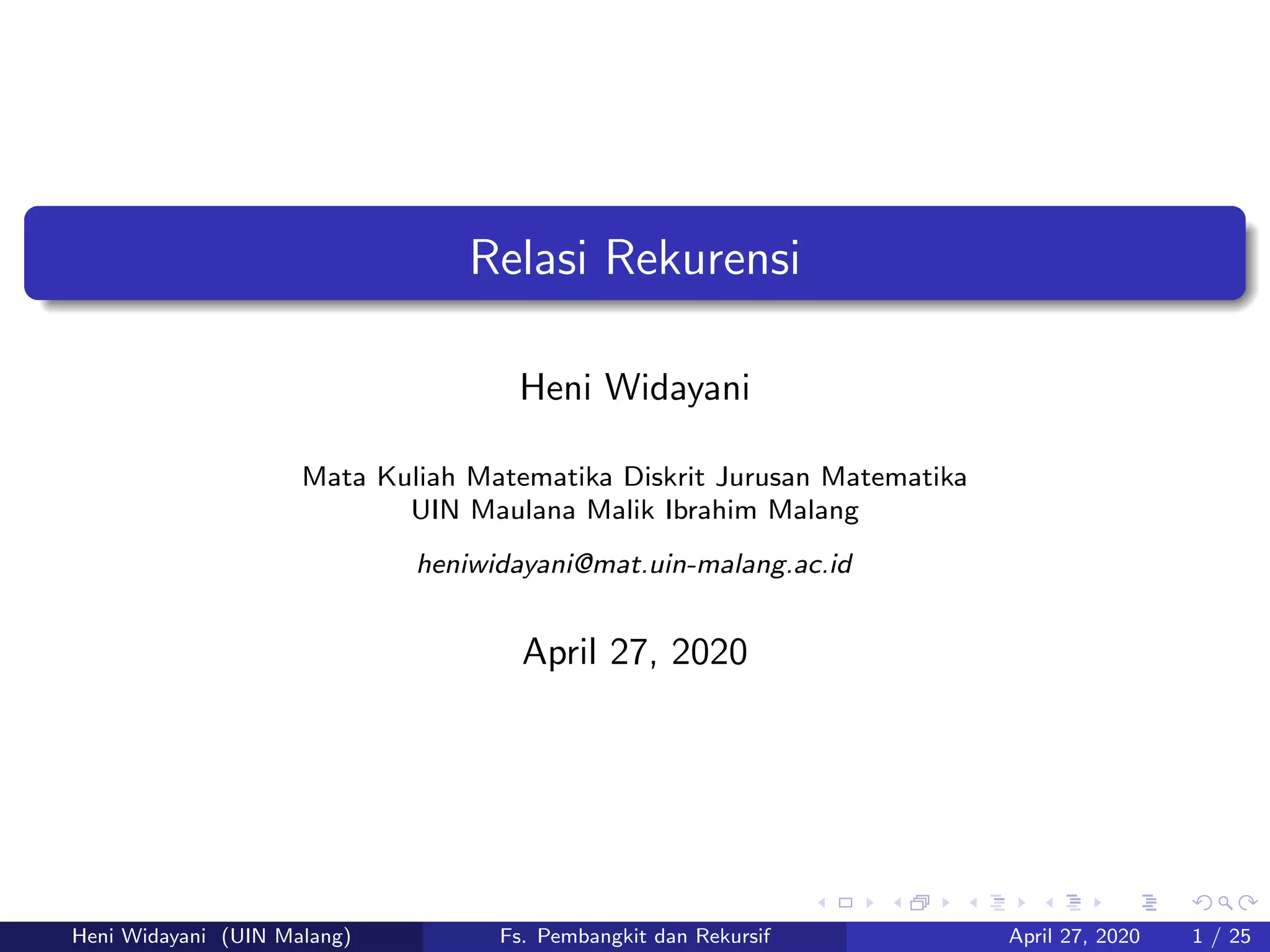 Relasi Rekurensi | PDF